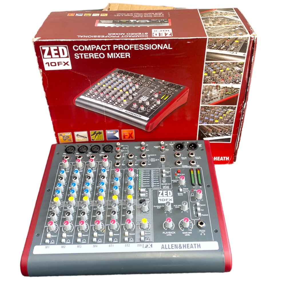 Allen & Heath 10-Channel USB Multi Purpose Mixer ZED10FX - Own4Less